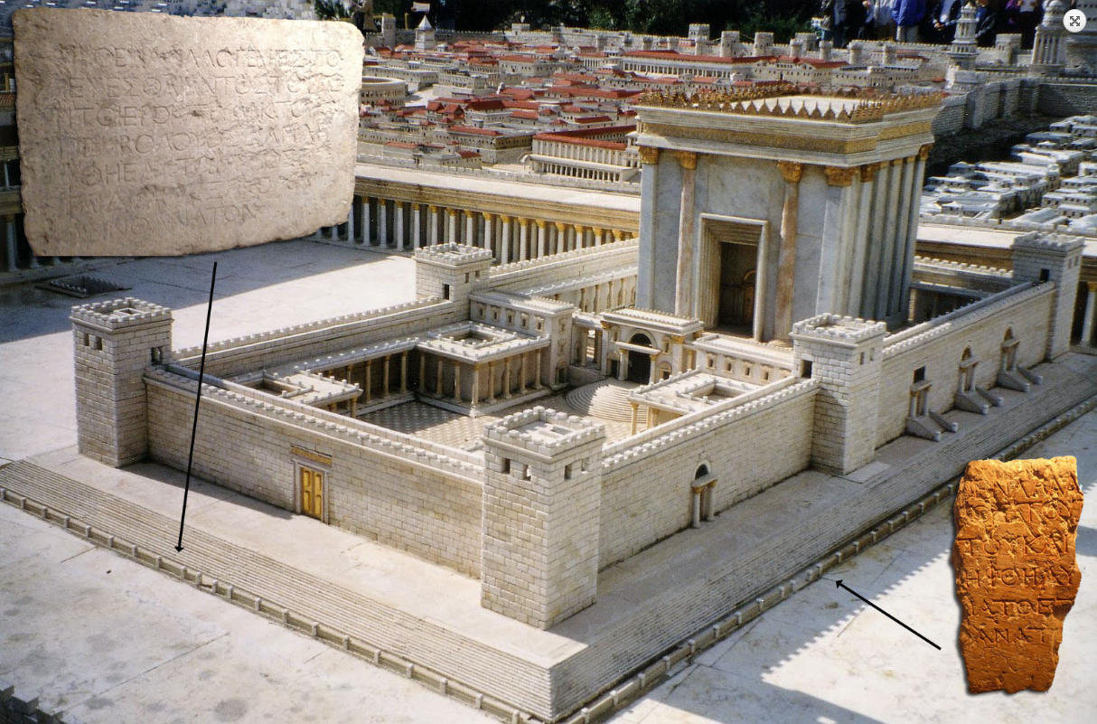 Varingsskylt – Jerusalems tempel | Atlas | Kärnbibeln